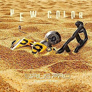 Gravastar Sirius Pro Wireless Earbuds, Bluetooth TWS Earbuds with 16 Hours Playtime, Deep Bass 3D Stereo, Headphones for iPhone/Android(War Damaged Yellow)