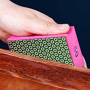 Diamond Hand Polishing Pads for Sanding Concrete Glass Stone Granite Marble 60#,100#,200#,400# (4Pcs/Set)…