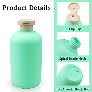 Wowang Shampoo and Conditioner Bottles 16.9oz 2 Pack Travel Bottles for Toiletries