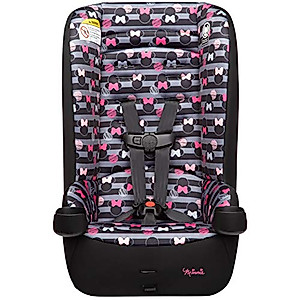 Disney Baby Jive 2 in 1 Convertible Car Seat,Rear-Facing 5-40 pounds and Forward-Facing 22-65 pounds, Minnie Stripes