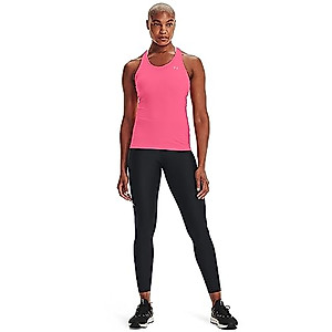 Under Armour Women's HeatGear Armour Racer Tank , Cerise (653)/Metallic Silver , 1X