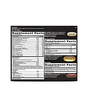GNC Mega Men Performance Vitality Vitapak Program - Daily Multivitamin Capsule -Twin Pack