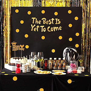 The Best Is Yet to Come Gold Glitter Banner - Going Away Party - Moving Party - New Job - Will Miss You - Funny Retirement and Graduation Party Supplies, Gifts and Decorations