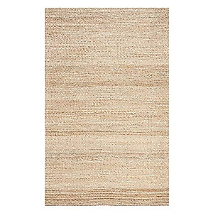 SAFAVIEH Marbella Collection Area Rug - 10' x 14', Natural & Ivory, Handmade Jute, Ideal for High Traffic Areas in Living Room, Bedroom (MRB303B)
