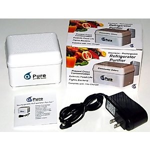 O3 Pure Rechargeable Refrigerator Purifier Deodorizer and Odor Eliminator