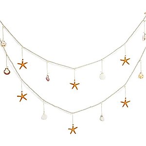 Starfish and Shell Garland with Jute String (10 Feet)