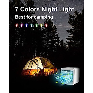 Mini Portable Air Conditioner Battery Powered Mini Ac For Bedroom Desk Room Car Tent Camping Personal Air Conditioners Small Air Cooler Fan