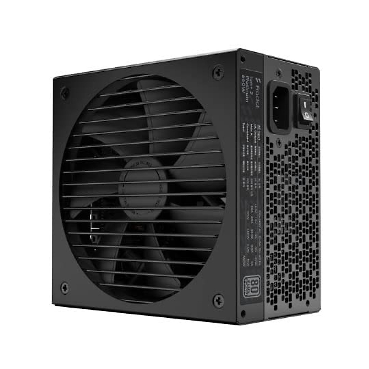 Fractal Design Ion+ 2 Platinum 660W 80 Plus Platinum Certified 660W Full Modular Compact ATX Power Supply