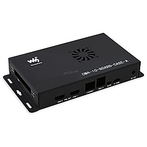 XYGStudy Metal Box (A) Designed for Raspberry Pi Compute Module 4 IO Board, Comes with Cooling Fan, to Build Your Own Raspberry Pi CM4 Mini PC Easily (CM4-IO-BOARD-CASE-A)
