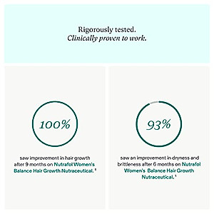 Nutrafol Women Hair Growth Strengthening Duo | Ages 45+ | Collagen Peptide Powder & Clinically Effective Hair Supplement for Thinker, Stronger Hair | 12 OZ | 1 Month Supply