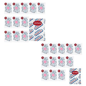 LinsKind 110 Packs 100CC Food Grade Oxygen Absorbers (10 Packs in Individual Vacuum Bag) & 120 Packs 300CC Oxygen Absorbers for Food Storage (10 Packs in Individual Vacuum Bag)