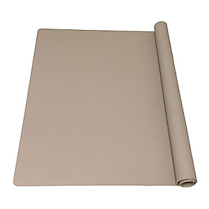 EPHome Extra Large Multipurpose Silicone Nonstick Pastry Mat, Heat Resistant Nonskid Table Mat, Countertop Protector, 23.6''x15.75'' (XL, Taupe)