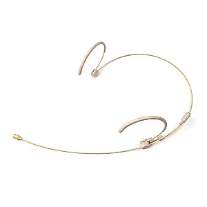 Microdot 4016 Headset Headworn Microphone for SENNHEISER Wireless System- Detachable Cable with 3.5mm Screw Locking Plug - Omidirectional Mic