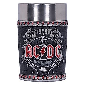 Nemesis Now Officially licensed ACDC Back in Black Shot Glass,8.5cm