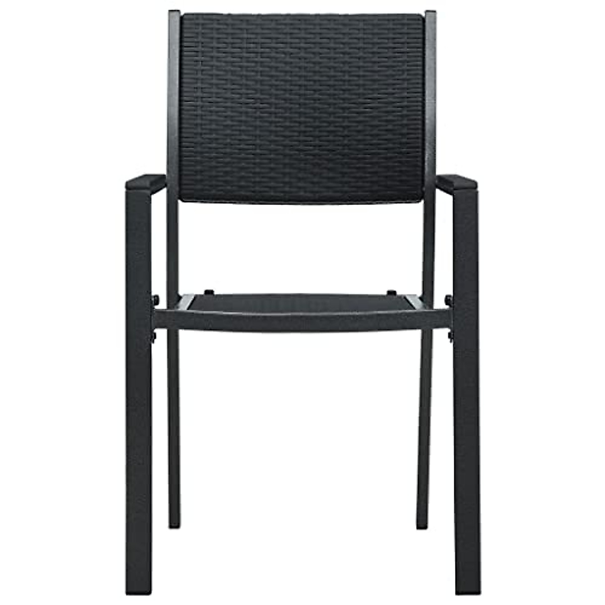 VRAXO 5 Piece Patio Dining Set Black,Outdoor Furniture Sets-113.81lbs