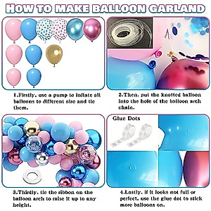 92Pcs Gender Reveal Decorations and Baby Box with Letters Set Boy or Girl Gender Reveal Party Supplies Party Ideas Tablecloth Backdrop Pink and Blue Balloons Baby Boxes with Letters Decorations Kit