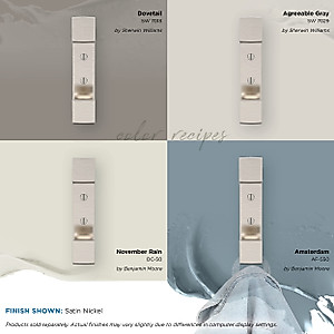 Amerock H37009G10 | Bray Double Prong Decorative Wall Hook | Satin Nickel Hook for Coats, Hats, Backpacks, Bags | Hooks for Bathroom, Bedroom, Closet, Entryway, Laundry Room, Office