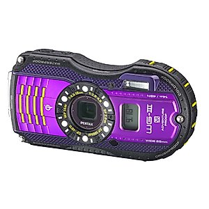 Pentax Optio WG-3 GPS purple 16 MP Waterproof Digital Camera with 3-Inch LCD Screen (Purple)