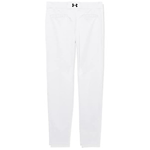 Under Armour Boys Utility Baseball Pant Pipe , (100) White / Black / Black , X-Large