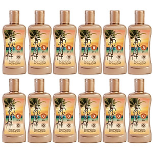 Panama Jack Sunscreen Tanning Lotion - SPF 8, PABA, Paraben, Gluten & Cruelty Free, Antioxidant Moisturizing Formula, Water Resistant (80 Minutes), 6 FL OZ