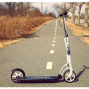 Xootr Mg Teen/Adult Kick Scooter - 800+lb Capacity - Life Long Backing - QuickClick Latch Folding Mechanism - Front & Rear Brake