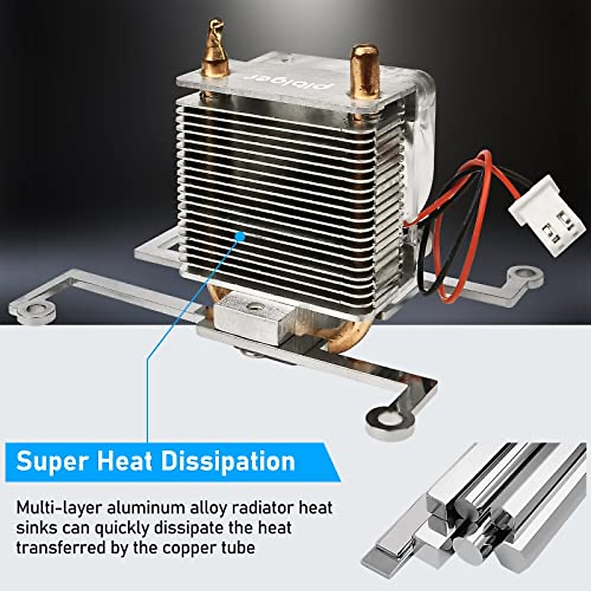 Pibiger Raspberry Pi 4 Cooling Fan Ice Tower Cooler CPU Heatsink Kit for Raspberry Pi 4 Model B Compatible with Raspberry Pi 3B+, Pi 3B