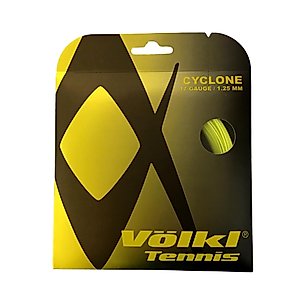 Volkl Cyclone Set Neon Tennis String (Yellow, 17-Gauge)