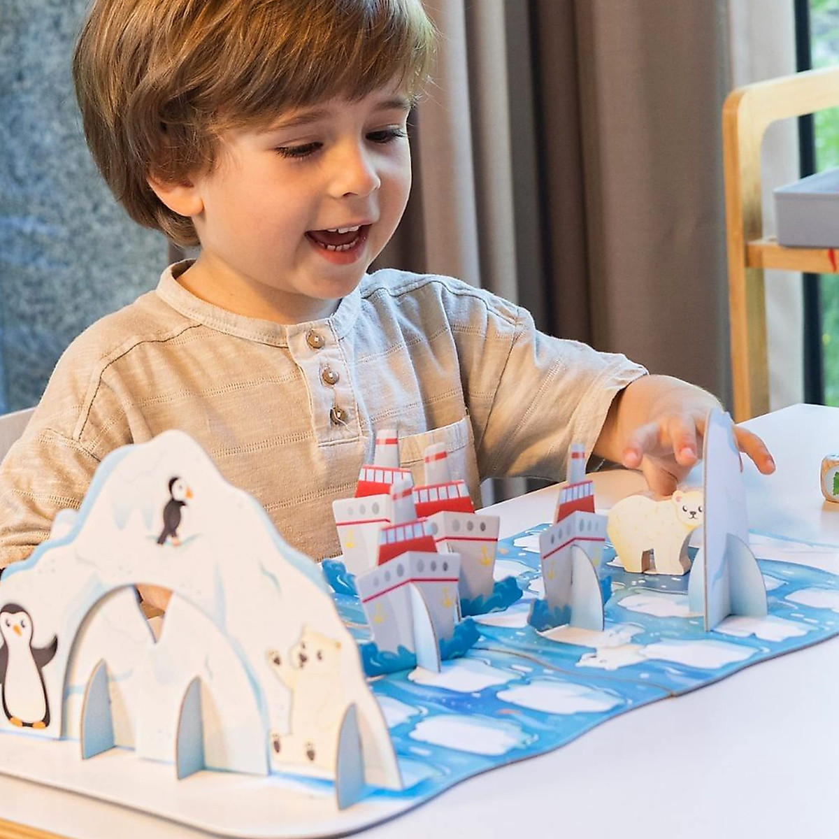 Polar Adventure - A Family Board Game to Teach About Climate Change - Fun & Educational Preschool Games for Boys and Girls - Learning Resources for Kids Ages 3-6 by Adventerra Games