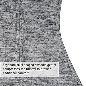 Woombie Original Baby Swaddling Blanket - Soothing, Cotton Baby Swaddle - Wearable Baby Blanket, Twilight Heathered Gray, 5-13 lbs