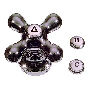 DANCO Cross-Arm Faucet Handle | Sink & Bathtub Handle | Single Handle | Chrome (46006)