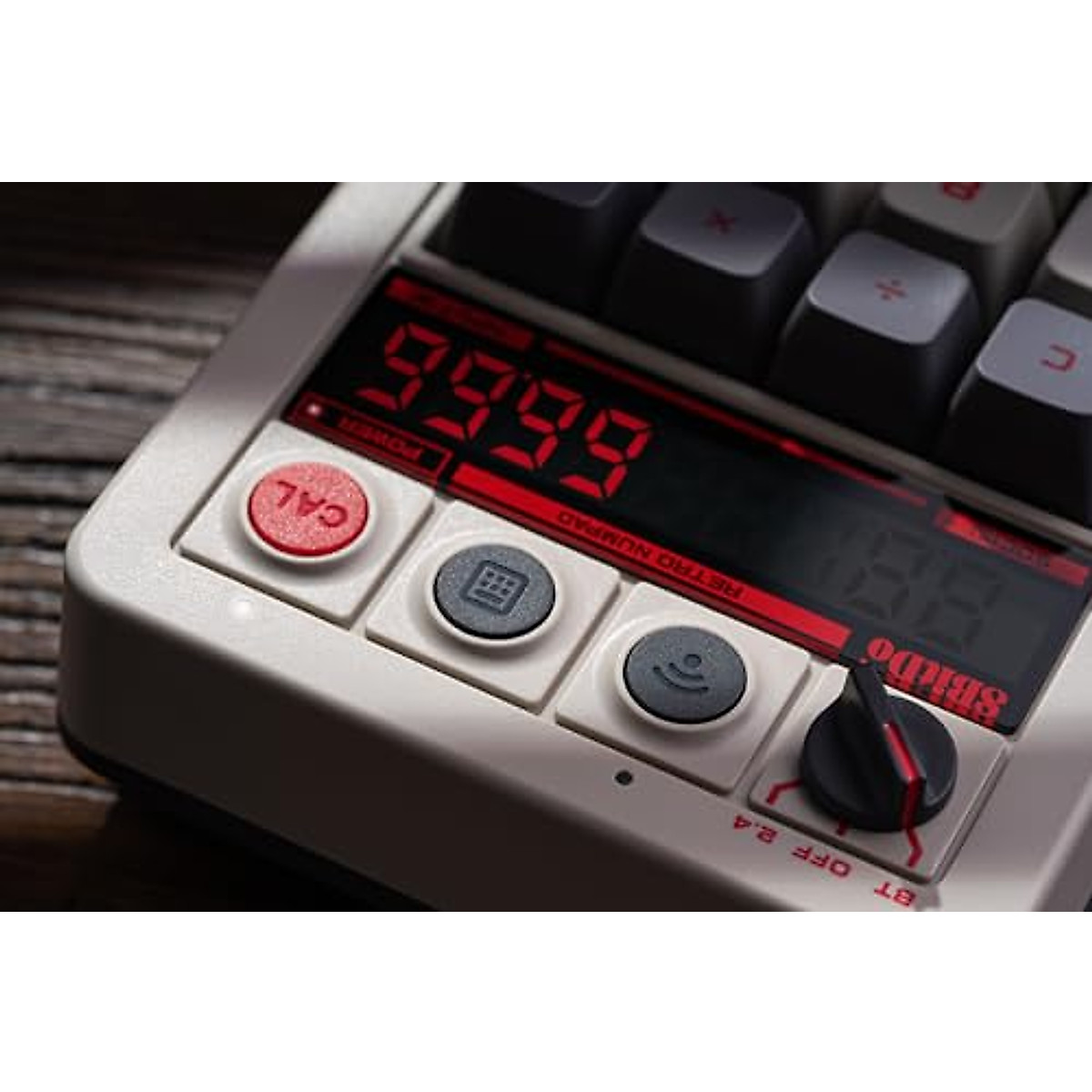 8BitDo Retro 18 Mechanical Numpad, Supports Calculator Mode, Bluetooth/2.4G/Wired Numpad for Windows and Android - N Edition