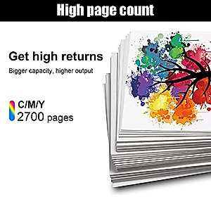 3 Pack (1Cyan+1Yellow+1Magenta) Remanufactured 312A CF381A 312A | CF382A CF383A Toner Cartridge Compatible Replacement for HP Color Color Pro MFP M476dw CF387A M476dn Printer Ink Cartridge.