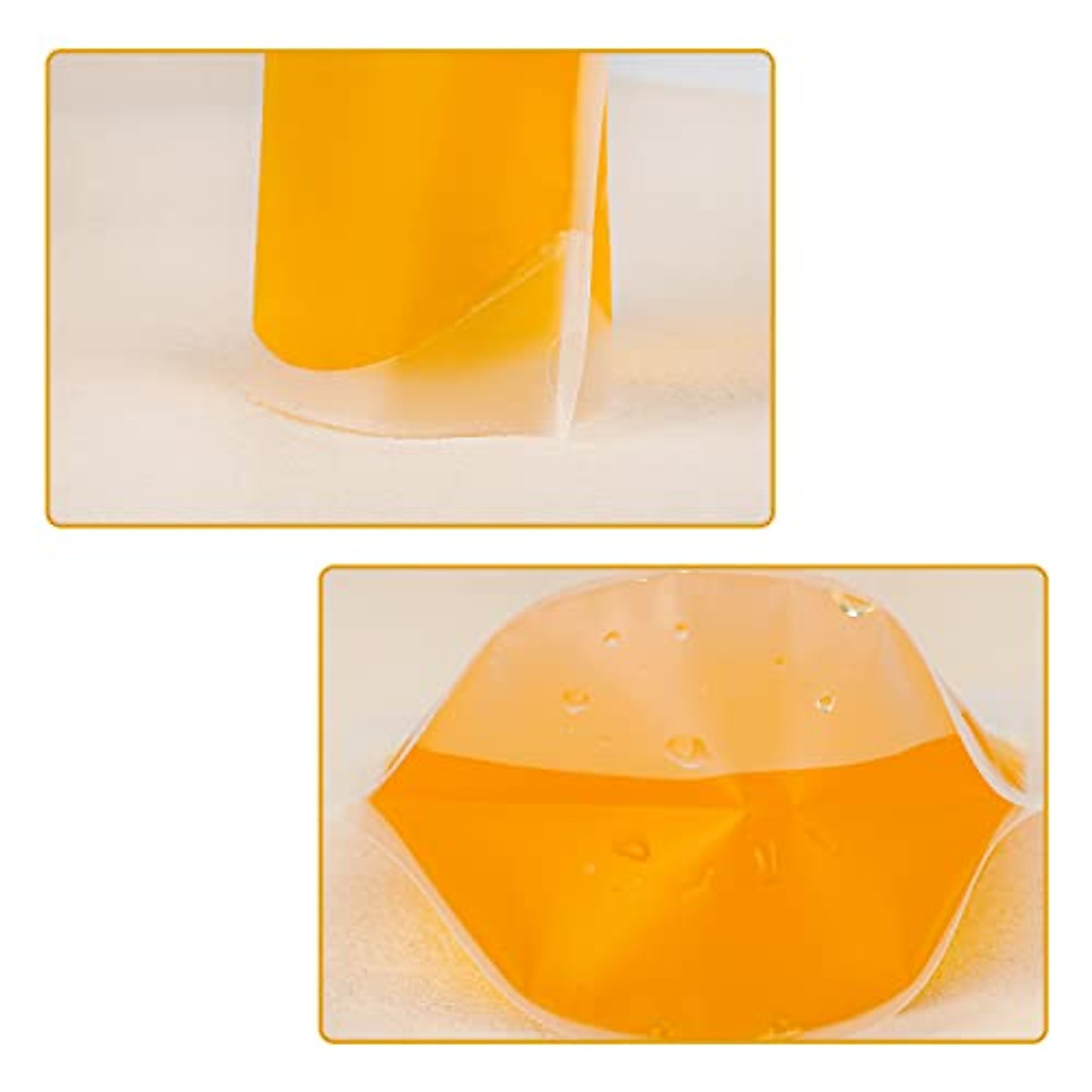 Tomnk 200PCS Drink Pouches for Adults with Straws, Heavy Duty Hand-held Translucent Reclosable Plastic Smoothie Drink Pouches with 200 Straws