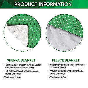 OhaPrints Custom Green Truck Crack Pattern Trucker Gift Personalized Name Soft Sherpa Throw Blankets Cozy Fuzzy Fleece Throws for Tv Sofa Couch Comfy Fluffy Blanket 30X40 50X60 60X80