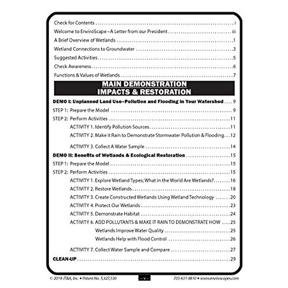 Ecological Restoration Hands-on Watershed Model (Flooding and Wetlands)