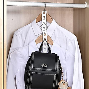 Hanger Connector Hook 4PCS Plastic Hook Cascading Hangers Space Saving Heavy Duty Wardrobe Organizer Bed Bags for Storage