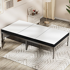 OLIXIS Tri-fold Memory Foam Mattress - 4 Inch Twin Size Portable Floor Bed, Foldable Mat for Kids and Adults, Collapsible and Washable Cover with CertiPUR-US Certified, for Travel & Camping & Yoga