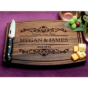 Straga Personalized Cutting Boards | Handmade Wood Engraved Charcuterie | Custom Housewarming, Home Purchase Gift for Homeowners, Real Estate Agents (Quote Design No.301)