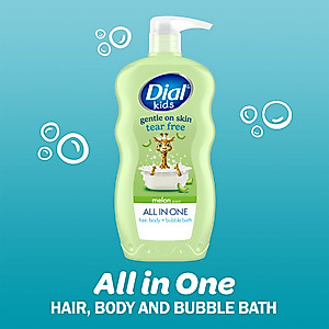 Dial Kids 2-in-1 Body+Hair Wash, Melon, 24 fl oz (Pack of 4)