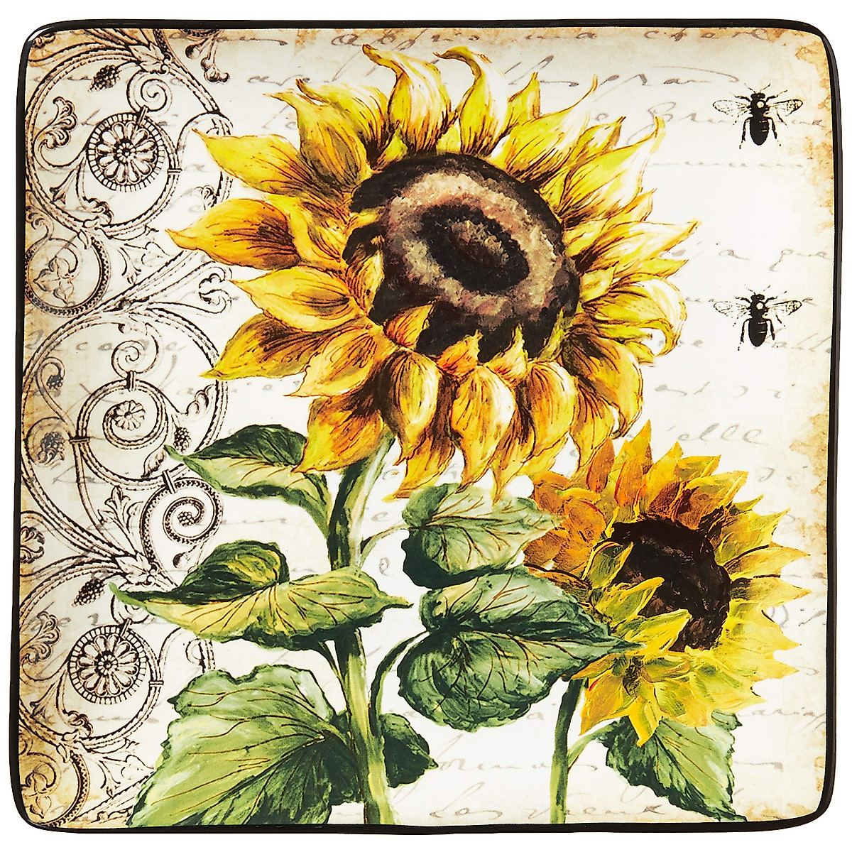 Certified International French Sunflower 16 pc. Dinnerware Set, Service for 4, Multicolored