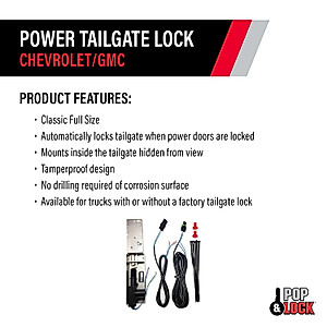 Pop & Lock PL8110 Power Tailgate Lock for Chevy/GMC