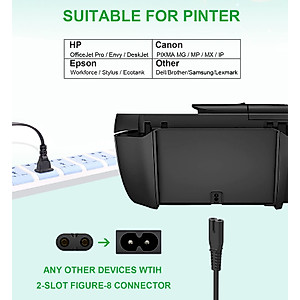 6ft 2 Prong AC Power Cord Compatible with Sony PS4 PS5 PS3 Slim, Playstation 4, Xbox One S, Xbox One X, Xbox Series X, Xbox Series S Replacement Lost Game Console Power Supply Cable