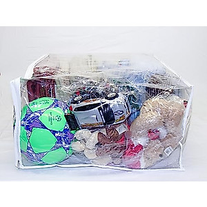 Fba Clear Vinyl Zippered Storage Bags 24x20x11 Inch Set of 5