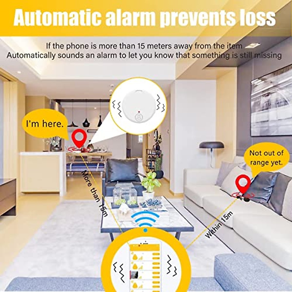 NouSKaU Portable Pet GPS Tracking - Bluetooth 5.0 Mobile Key Tracking Smart Anti-Loss Device - 2022 Mini Pet GPS Locator Bluetooth Tracer Include Batteries and Protective Case, Fit for iOS (2 Pack)
