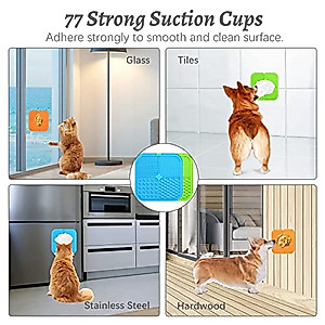MateeyLife Licking Mat for Dogs and Cats, Premium Lick Mats with Suction Cups for Dog Anxiety Relief, Cat Lick Pad for Boredom Reducer, Dog Treat Mat Perfect for Bathing Grooming etc.