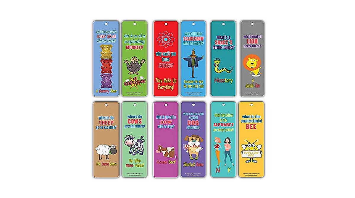 Funny Bookmarks for Kids: 60 Silly Jokes & Learning Fun