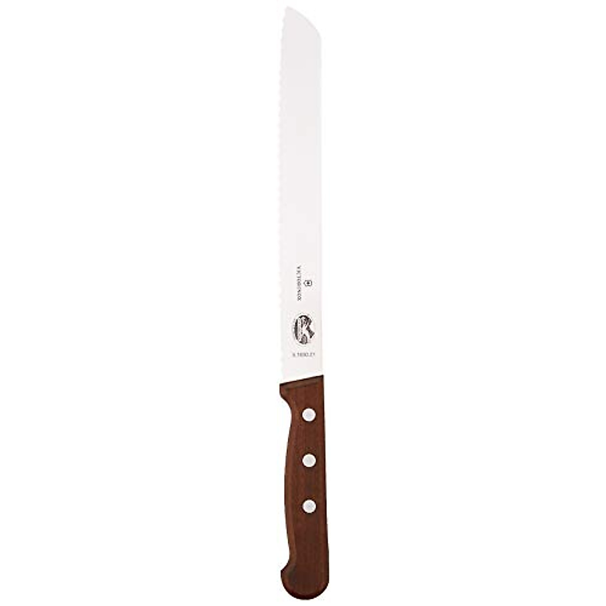 Victorinox 8-Inch Wavy Edge Bread Knife, Rosewood Handle