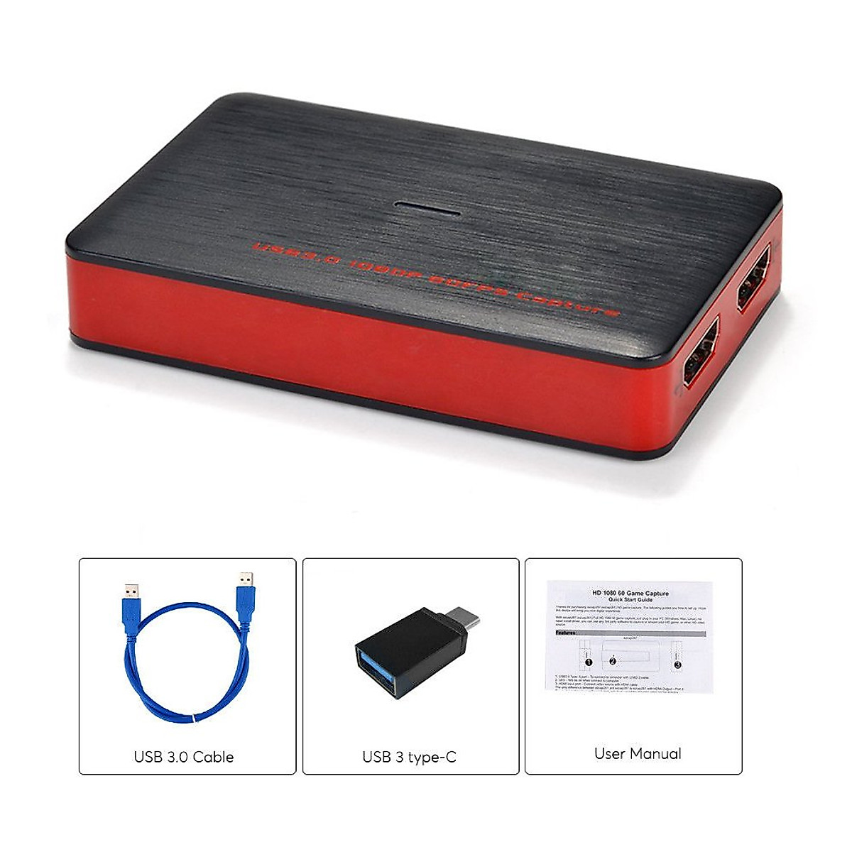Y&H USB3.0 HDMI Game Capture Card Audio Video 4K 30P/1080P 120fps Record and Live Streaming,HDMI Capture Device for Nintendo Switch PS5 PS4 Xbox One 360 Wii U,Windows Linux Os X System