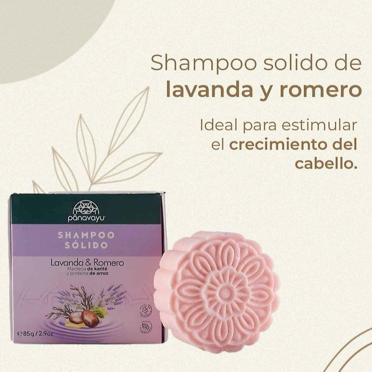 Shampoo natural de Romero | Rosemary Bar Shampoo and Conditioner Bar for Hair Growth | Shampoo Bar & Conditioner Bar for Strengthening Hair + 2 Travel Tins | Eco Friendly | No wasted | PANAVAYU