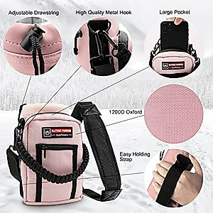 NATURE PIONEOR Insulated Water Bottles with Straw - 24/32/40 oz Stainless Steel Vacuum Water Bottle with Holder/Carrier/Sleeve - Reusable 18/8 Food Grade Thermos Water Jug